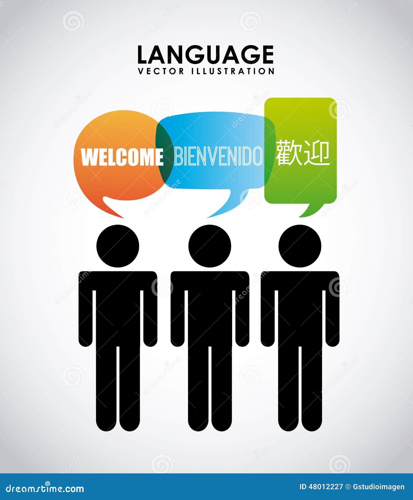 Language poster design stock illustration. Illustration of icons - 48012227