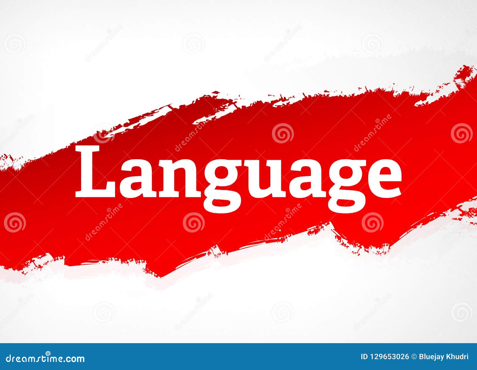 Language Red Brush Abstract Background Illustration Stock Illustration ...