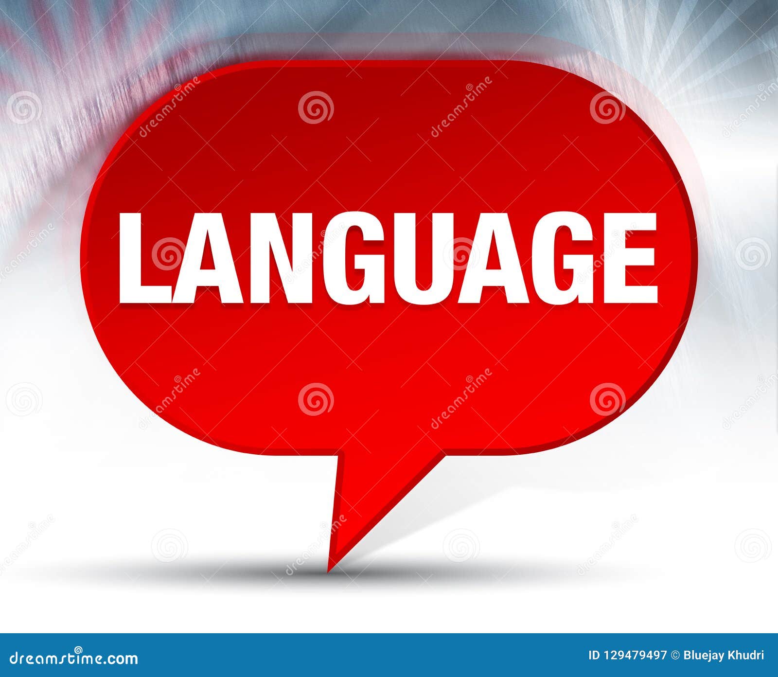 Language Red Bubble Background Stock Illustration - Illustration of ...