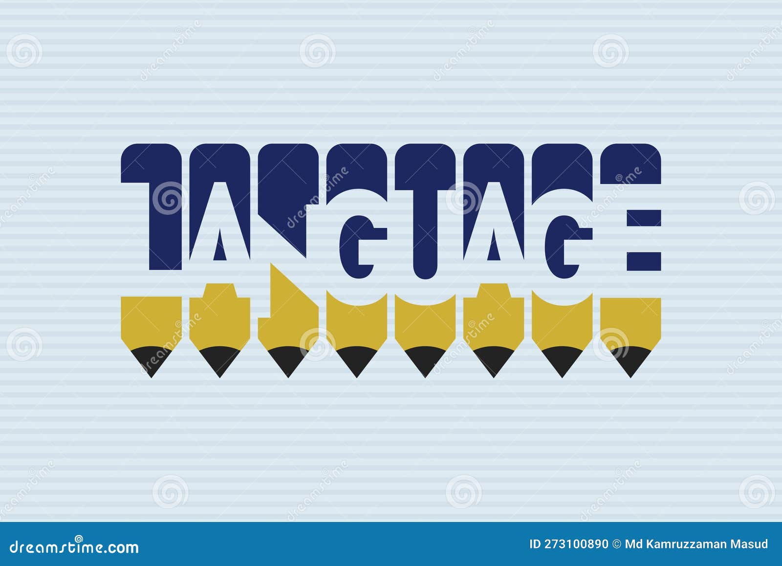 Language Text with Pen Symbol Creative Ideas Design. Language ...