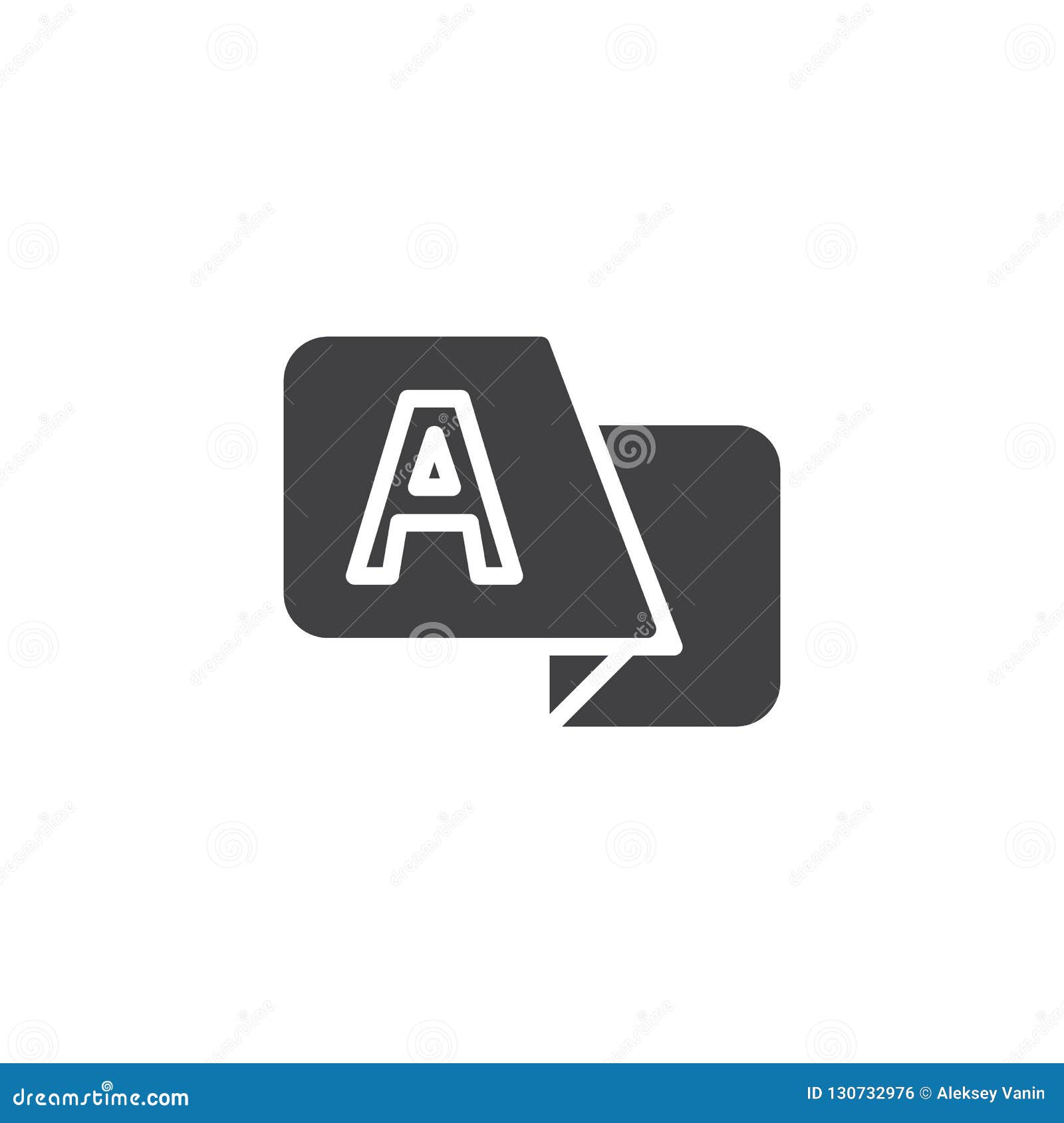 Translation Vector Icon Isolated On Transparent Background, Line ...