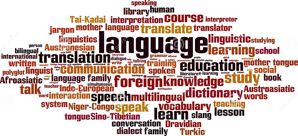 Language word cloud stock vector. Illustration of grammar - 164712018