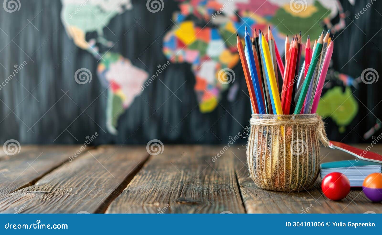 Languages School Advertisment Background with Copy Space Stock Photo ...