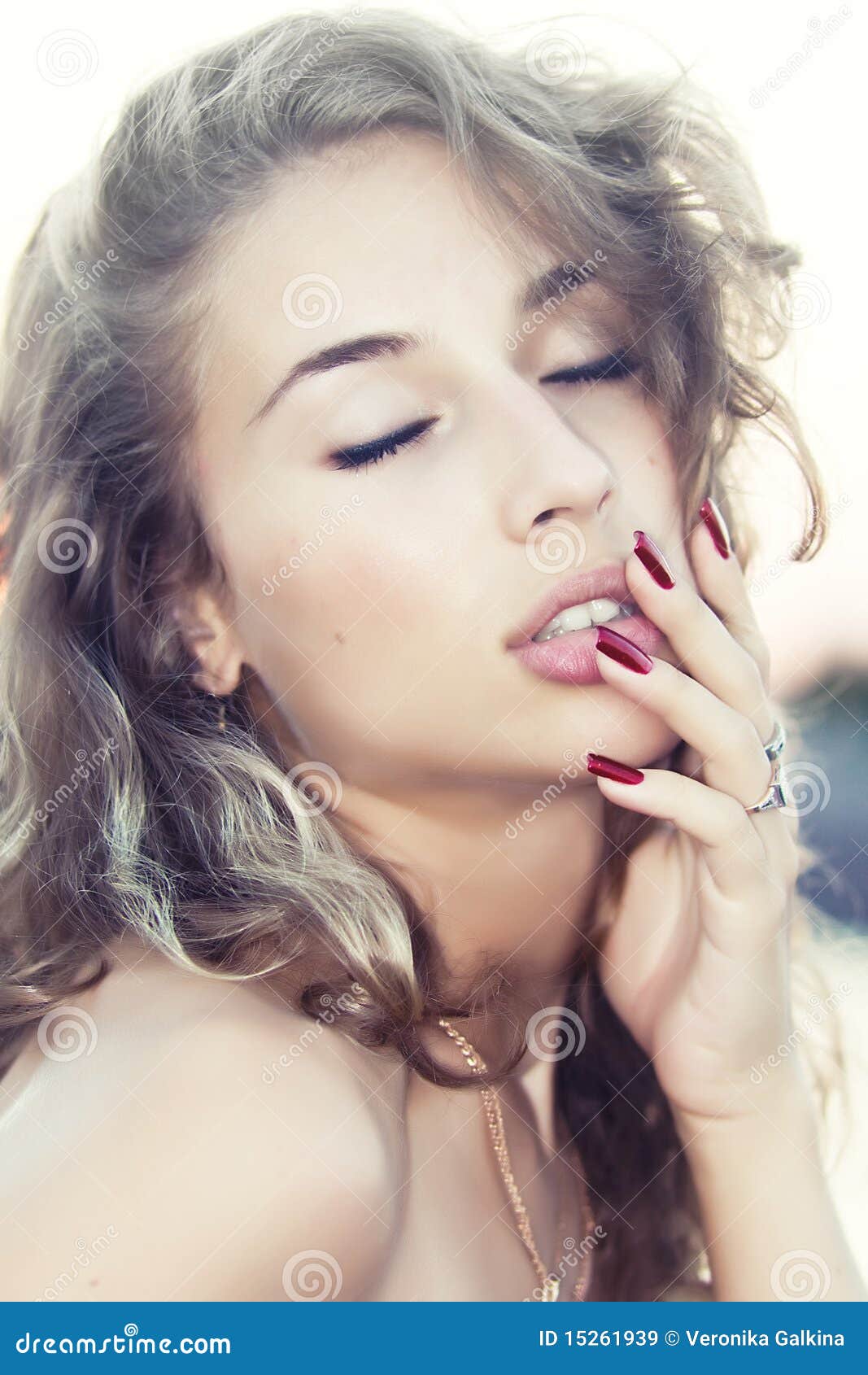 Languor stock image. Image of hair, passion, luxury, hairstyle - 15261939