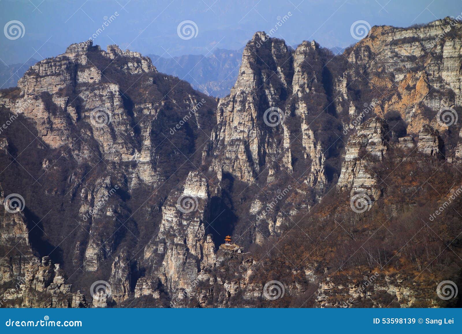 Langya Mountain,China stock image. Image of outside, cliff - 53598139