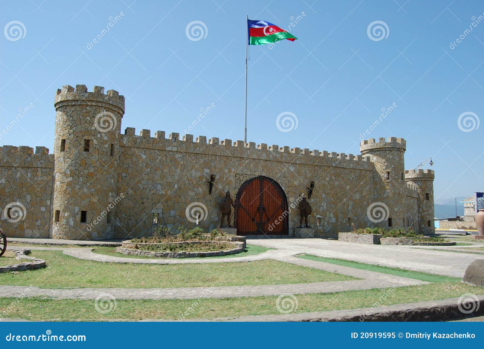 Lankaran gate stock image. Image of fortified, frame - 20919595
