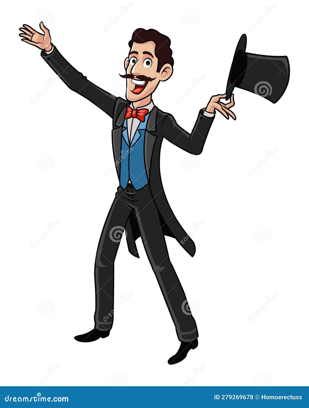 Lanky Thin Man from Victorian Era 1800 Stock Vector - Illustration of ...