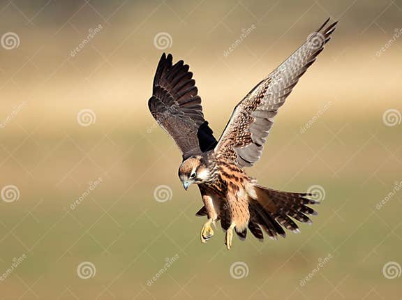 Lanner falcon landing stock photo. Image of wings, nature - 24438870