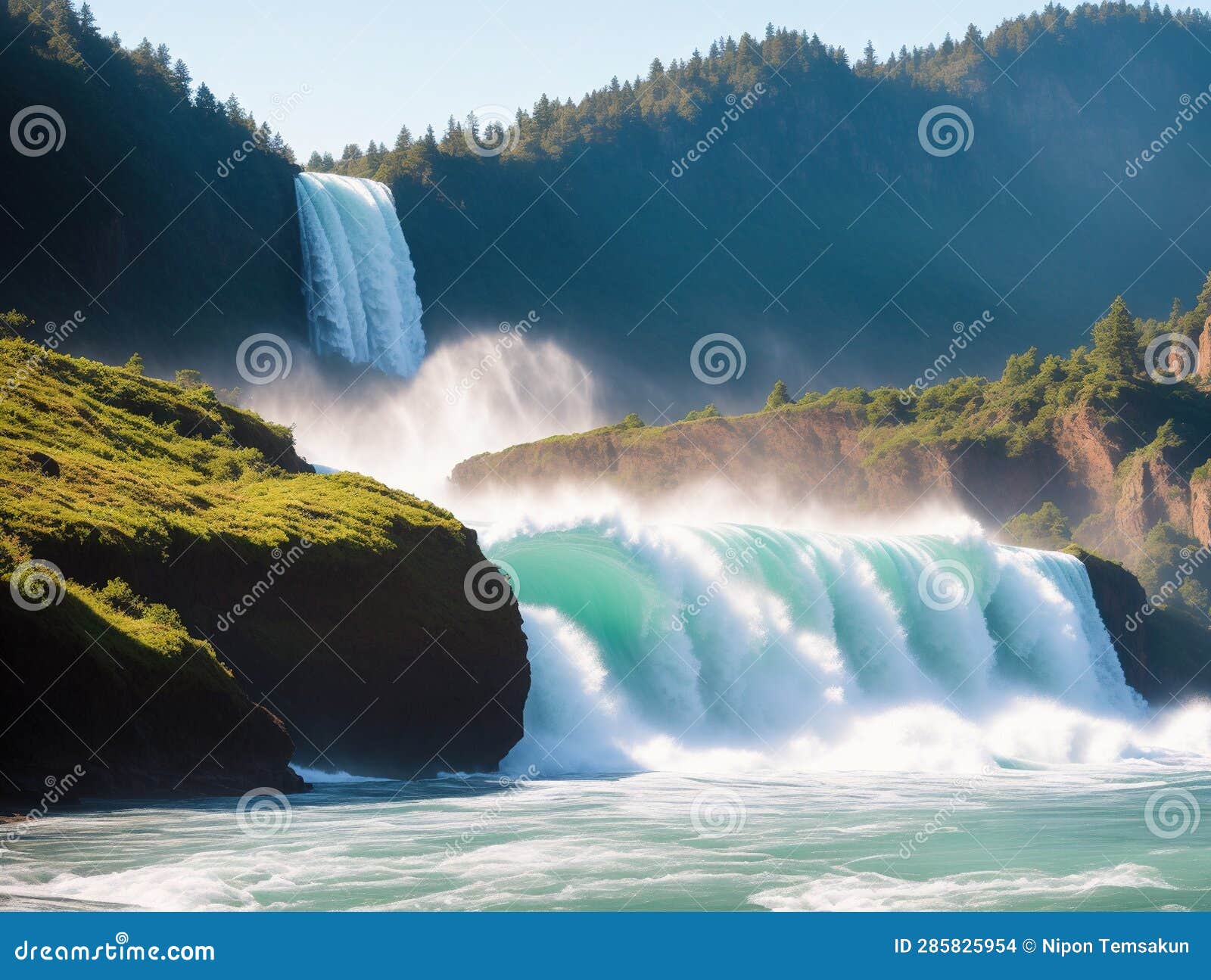 Surfing Waves Capture the Motion of the Waterfall with a Slow Shutter ...