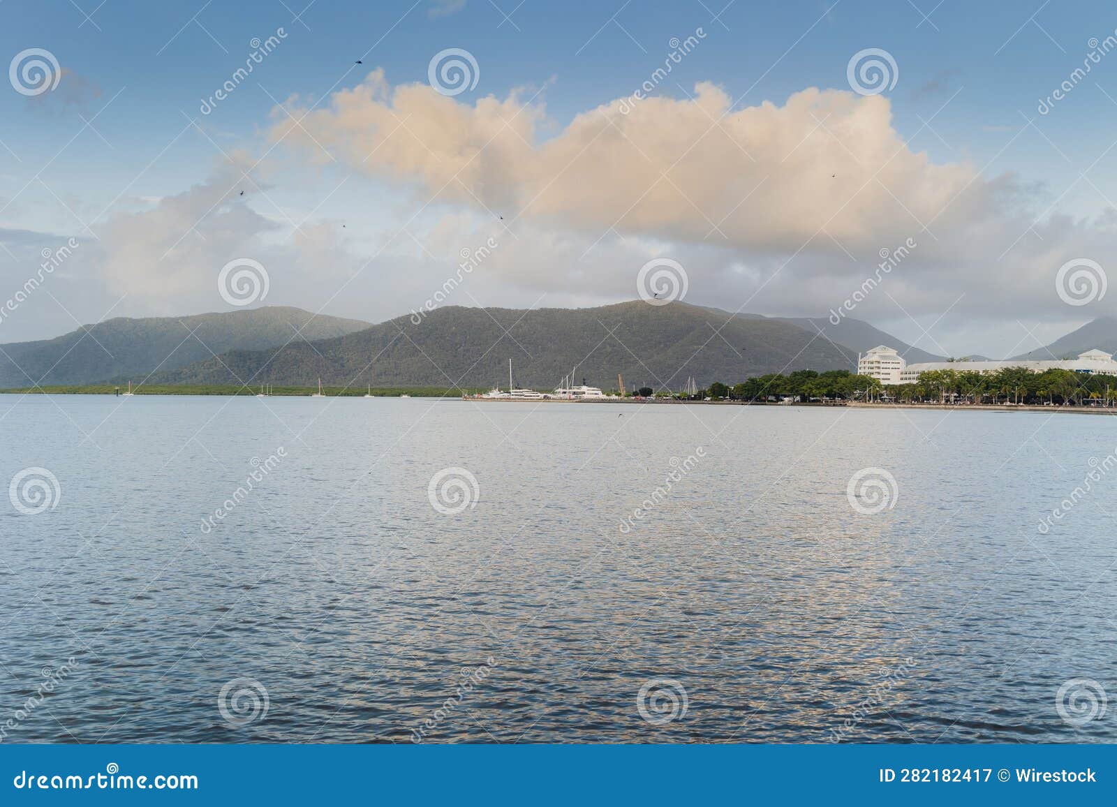 Lanscape View from Cairns Esplanade Stock Image - Image of landscape ...