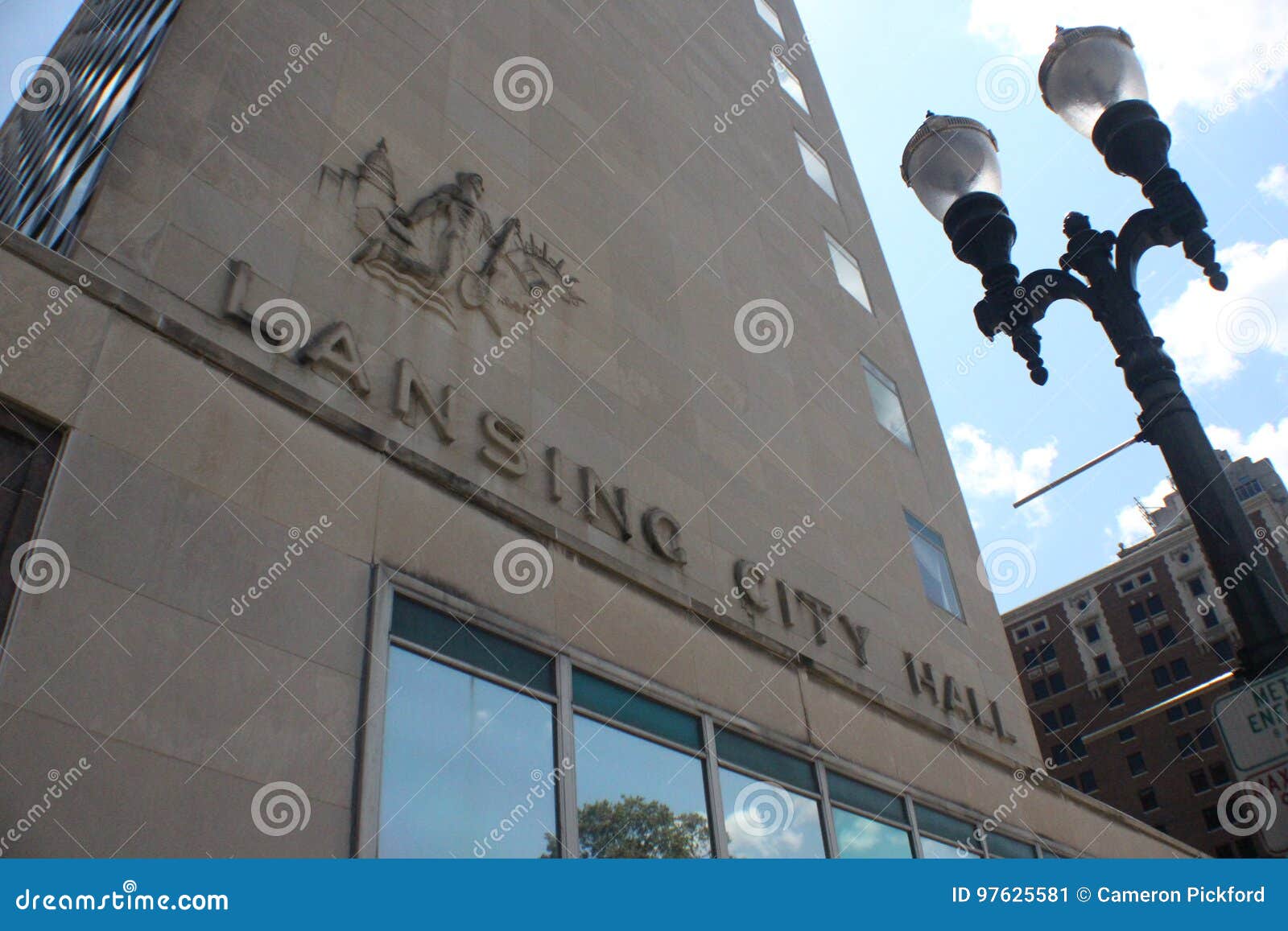 Lansing City Hall editorial photo. Image of hall, city - 97625581