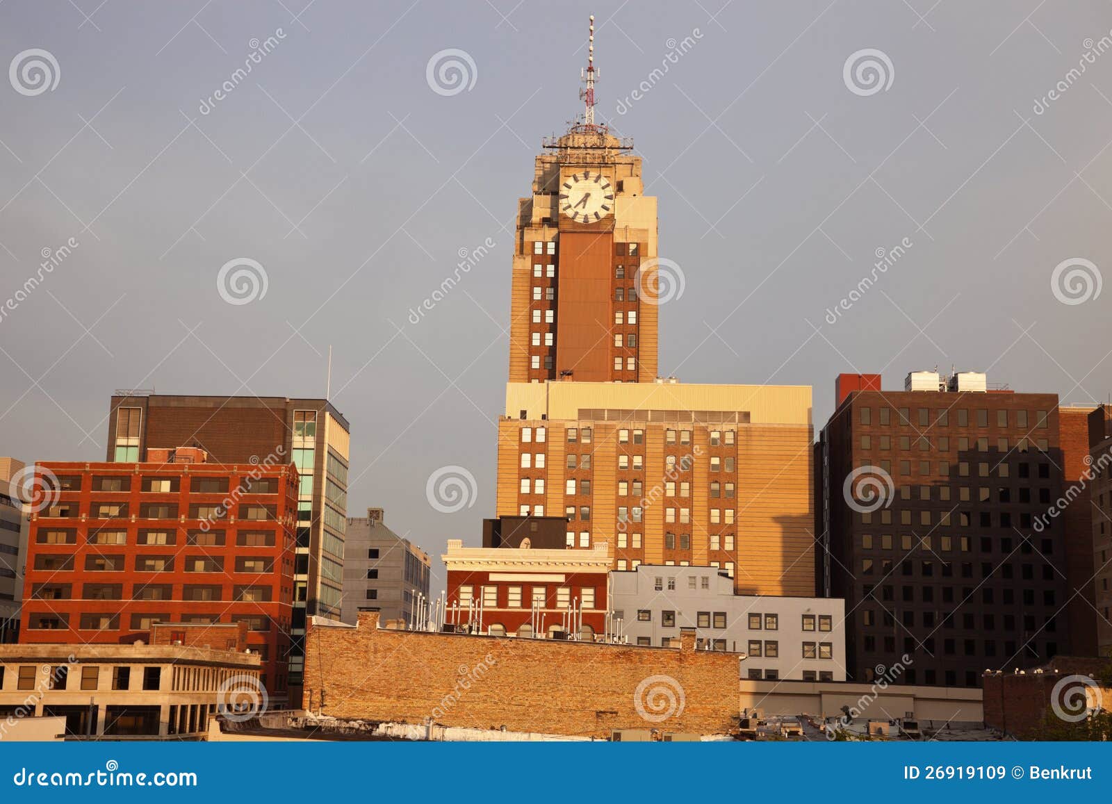 Lansing Michigan Panoramic Urban Skyline Stock Image | CartoonDealer ...