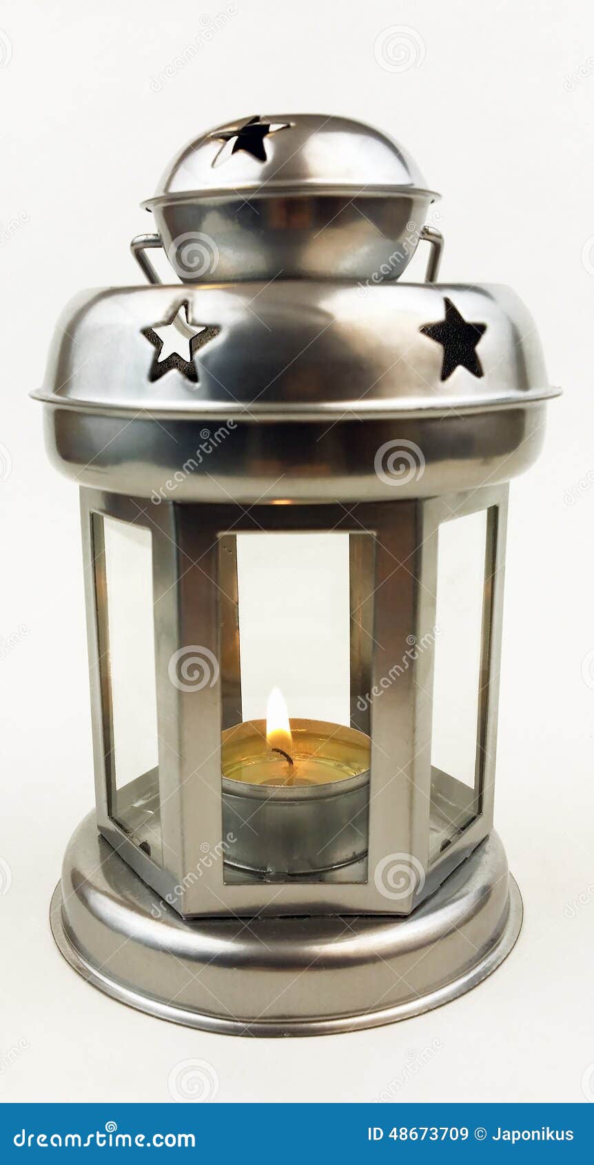 Lantaarn met Kaars stock afbeelding. Image of avond, nacht - 48673709