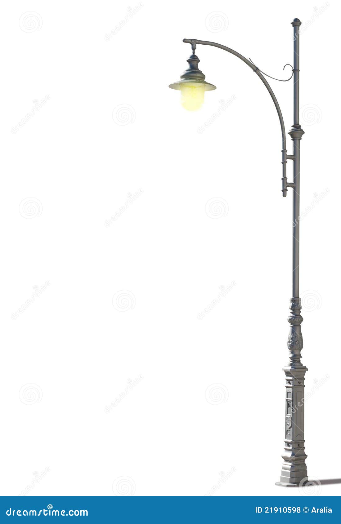 Lantaarnpaal stock foto. Image of lampen, retro, stad - 21910598