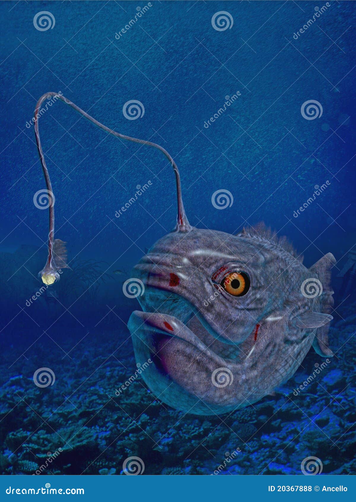 Lantaarnvis stock illustratie. Illustration of zwevend - 20367888