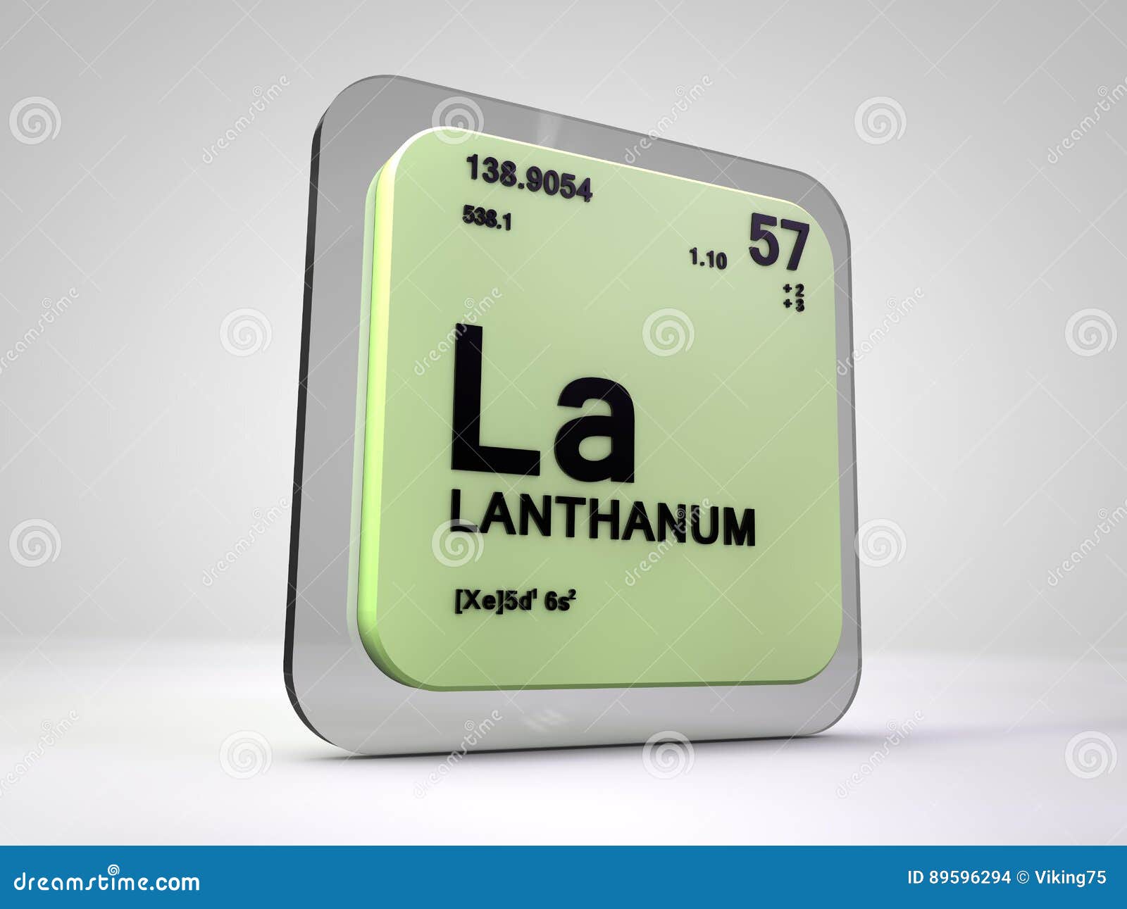 Lantano - La - Tabla Periódica Del Elemento Químico Stock de ...
