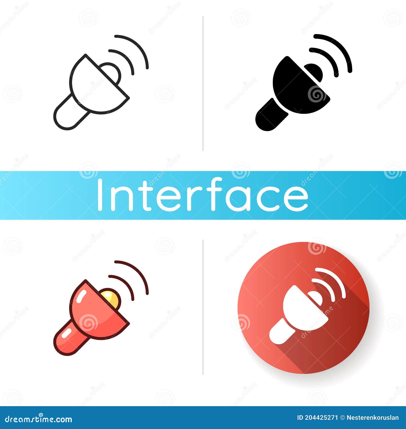 Lantern app icon stock vector. Illustration of color - 204425271