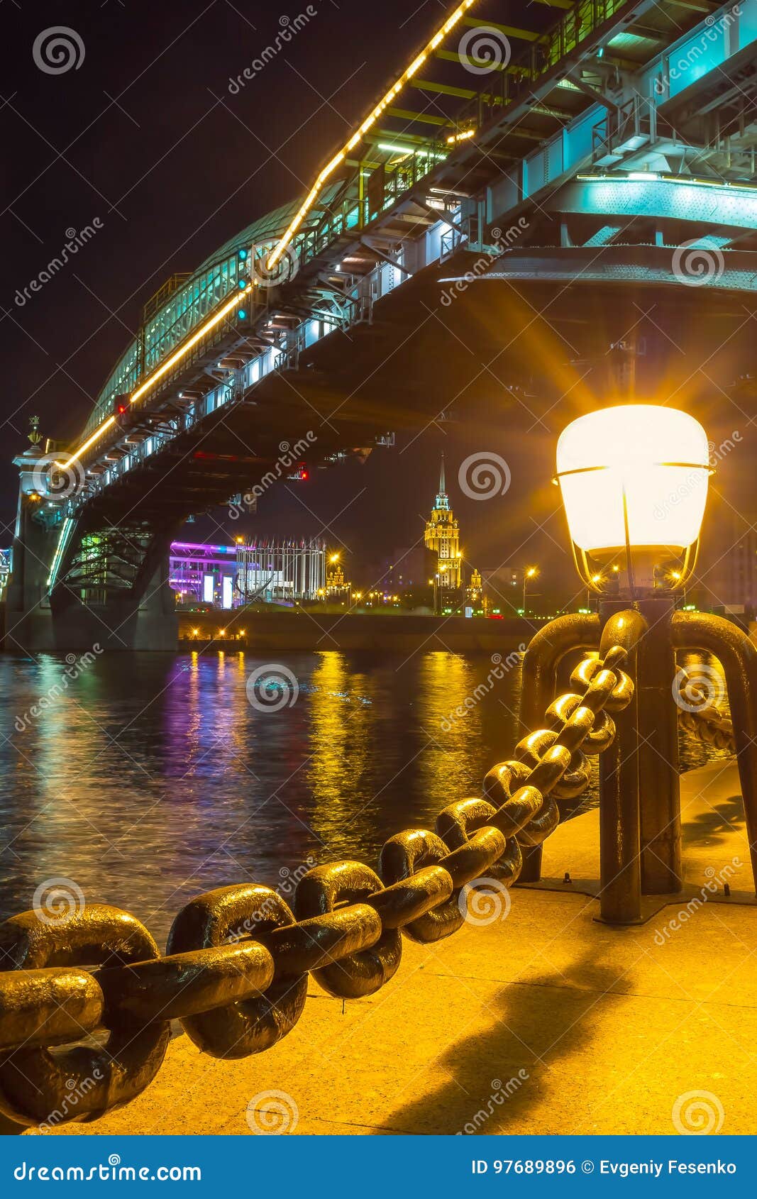 The Lantern on the Bank of Moskva River Stock Photo - Image of river ...