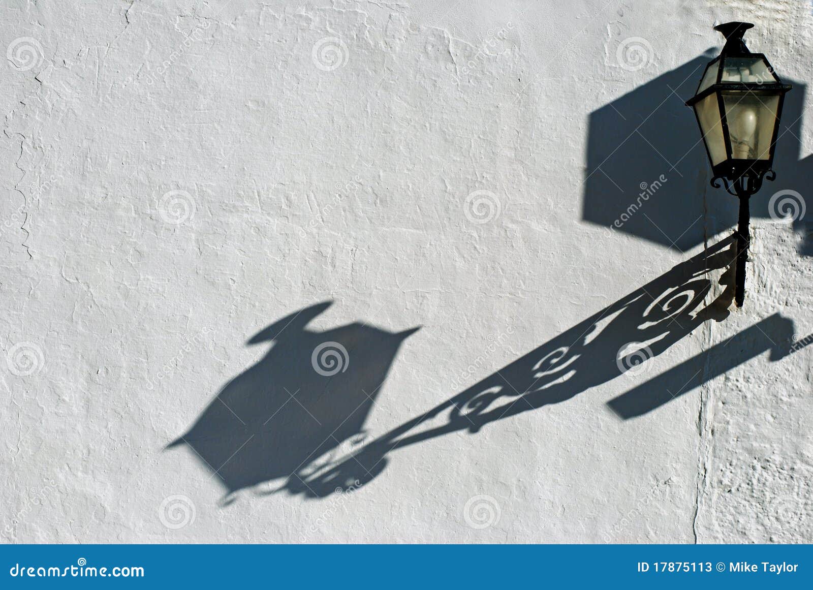 Lantern Casting Shadow on Wall Stock Image - Image of metal, details ...