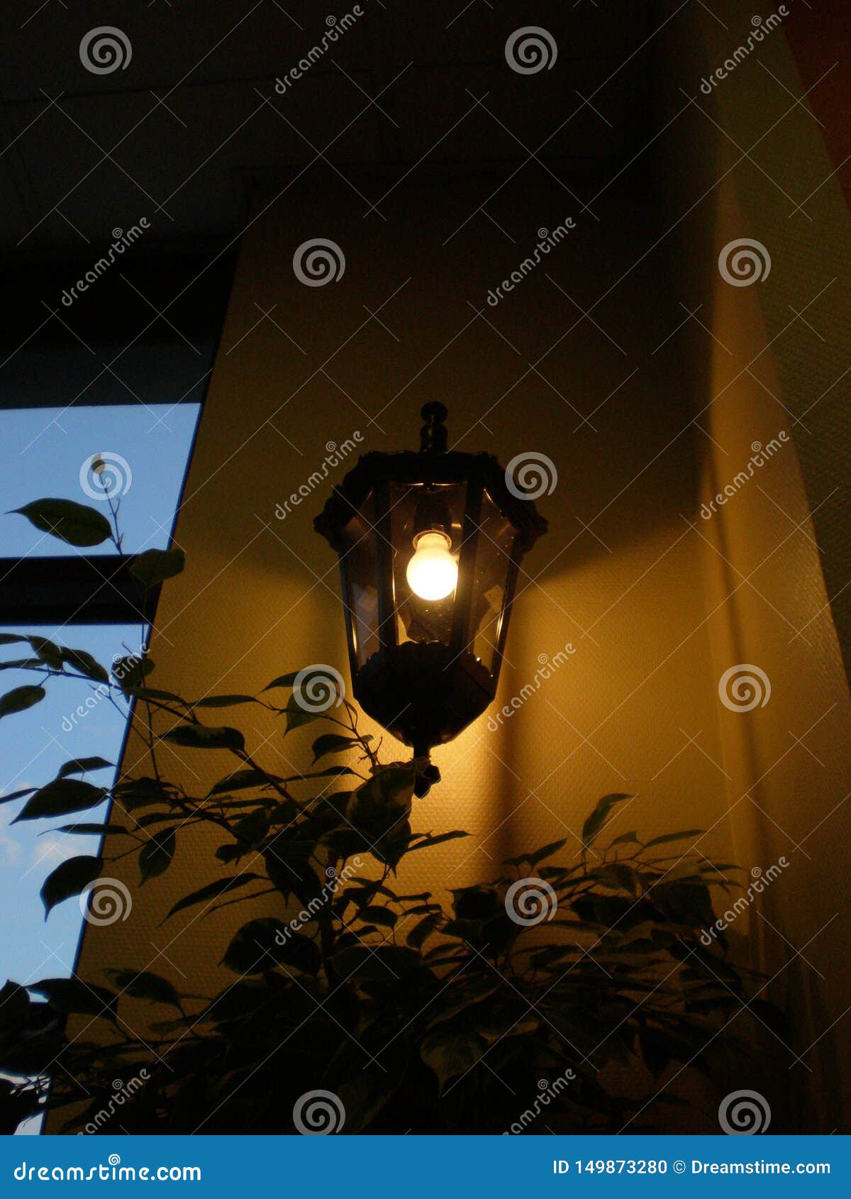 Lantern date in Moscow stock photo. Image of golden - 149873280