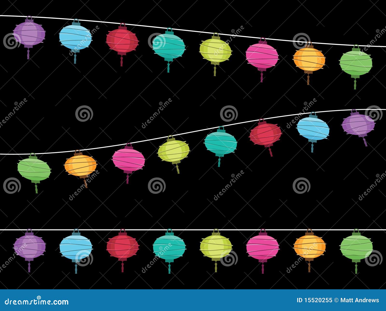 Lantern decoration banners stock vector. Illustration of pretty - 15520255