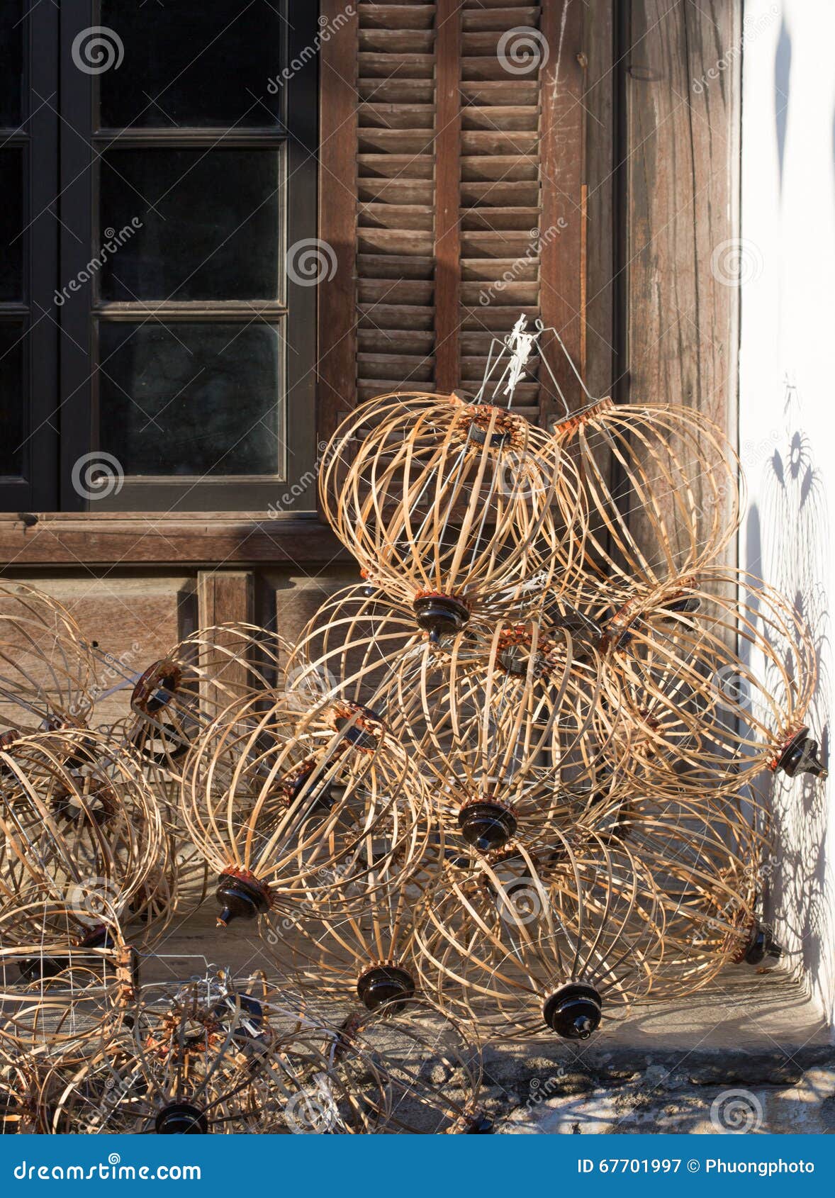 Lantern Frames in Hoi an, Vietnam Stock Image - Image of sell, view ...