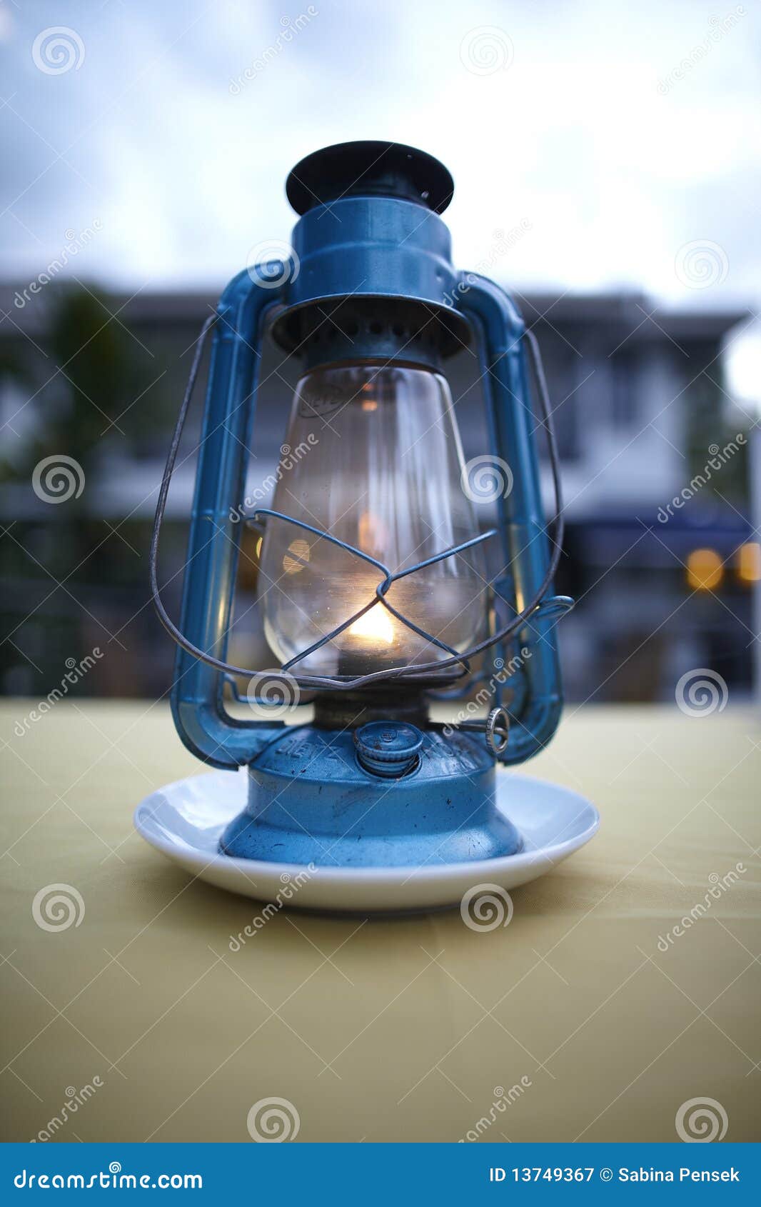 Lantern with a Glowing Flame Stock Image - Image of flames, dinner ...