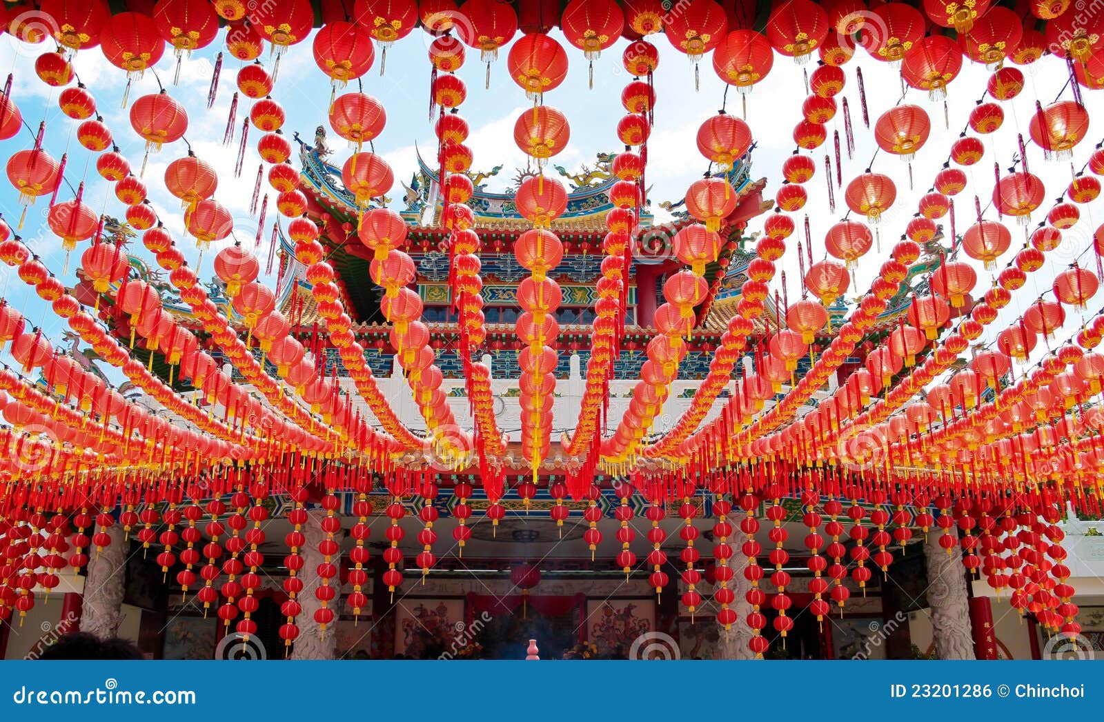 Lantern hanging at temple stock photo. Image of chinese - 23201286