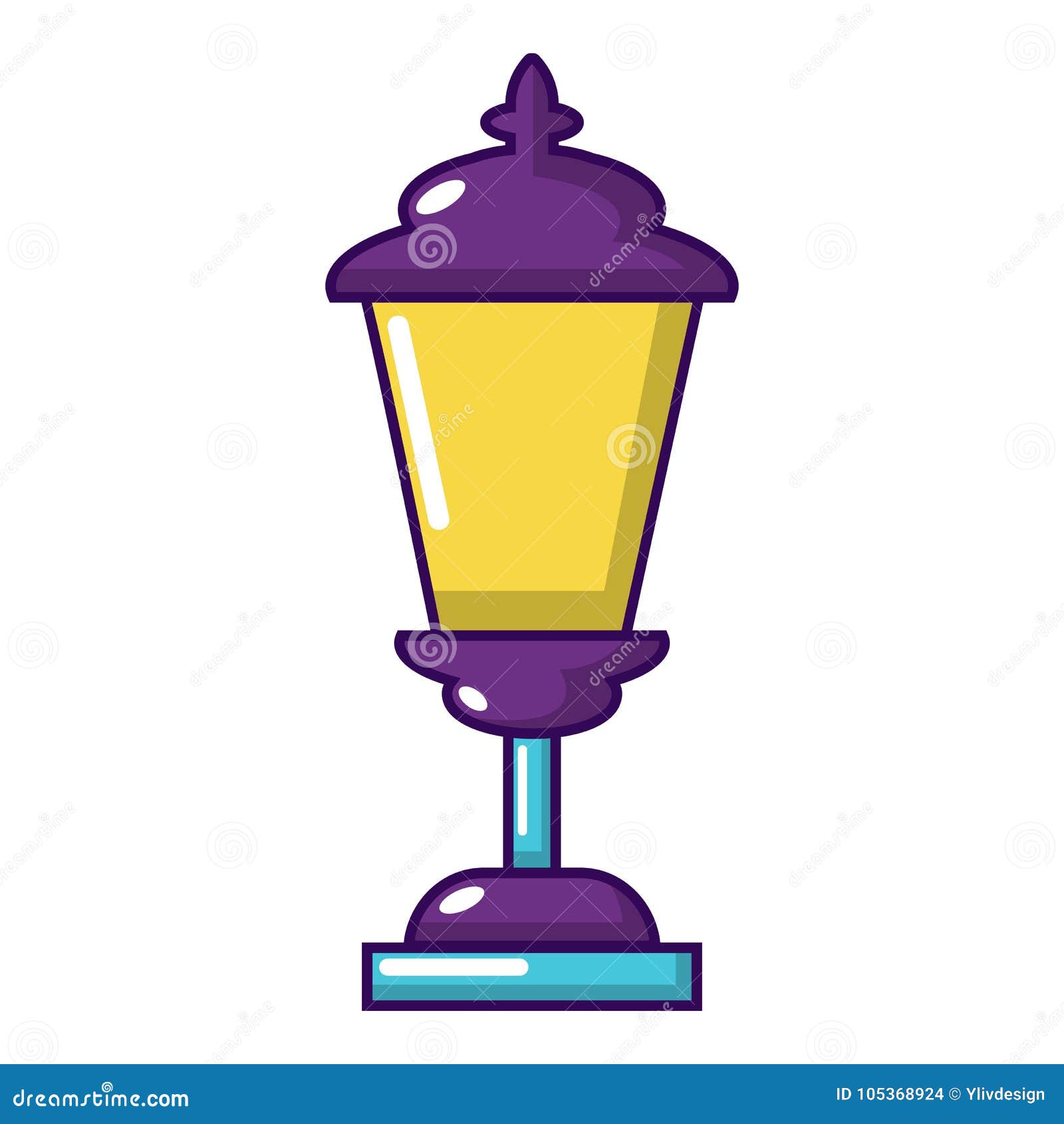 Lantern Icon, Cartoon Style Stock Vector - Illustration of celebration ...