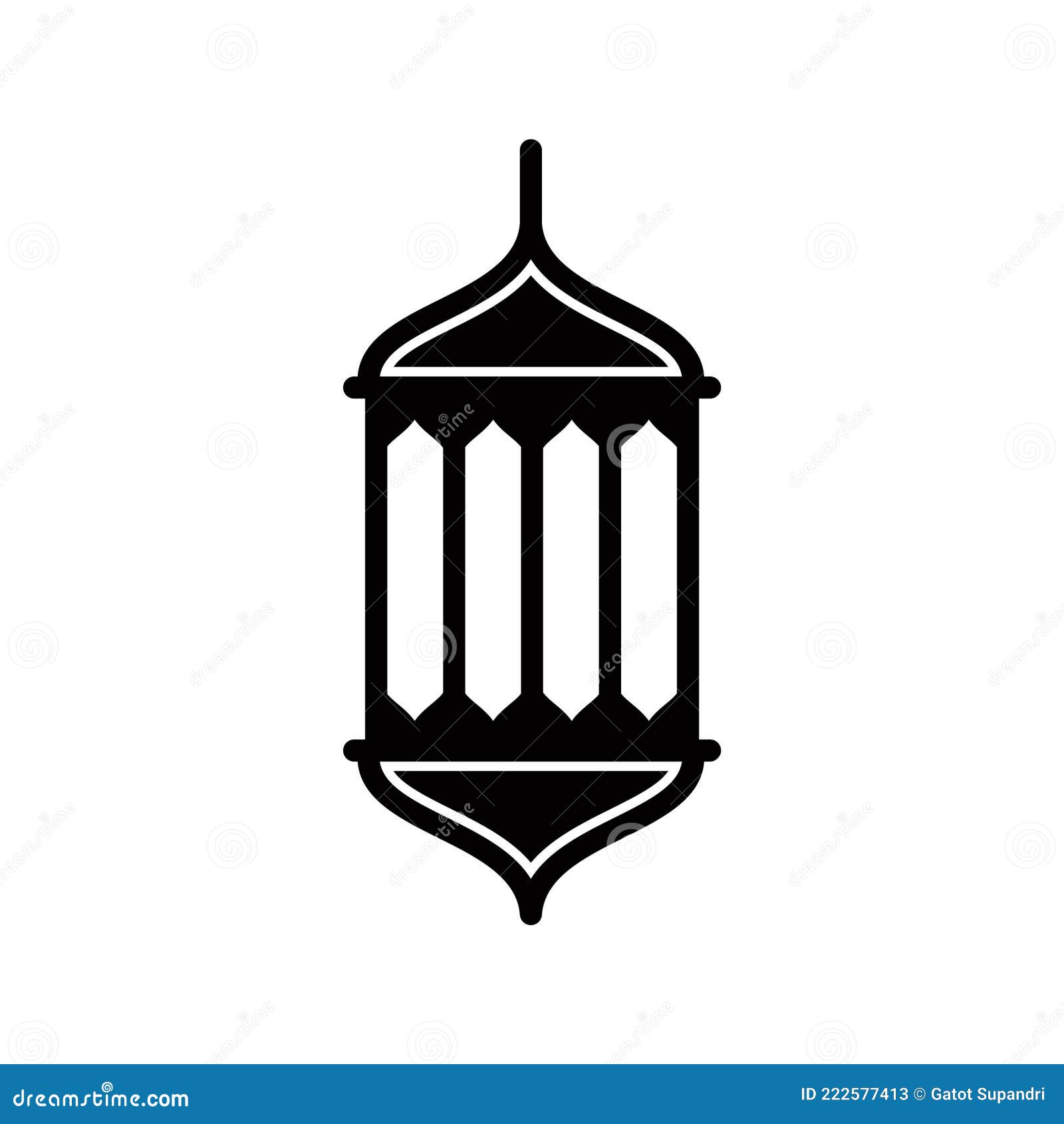 Lantern Icon Vector Logo Design Template Stock Vector - Illustration of ...