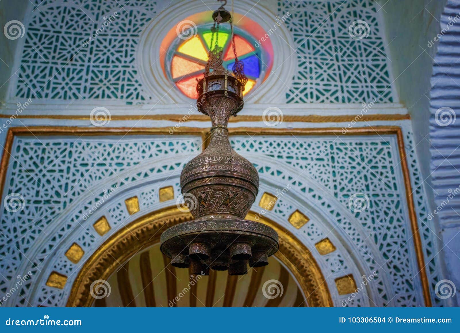 Lantern of mosque stock photo. Image of mosaic, gardin - 103306504