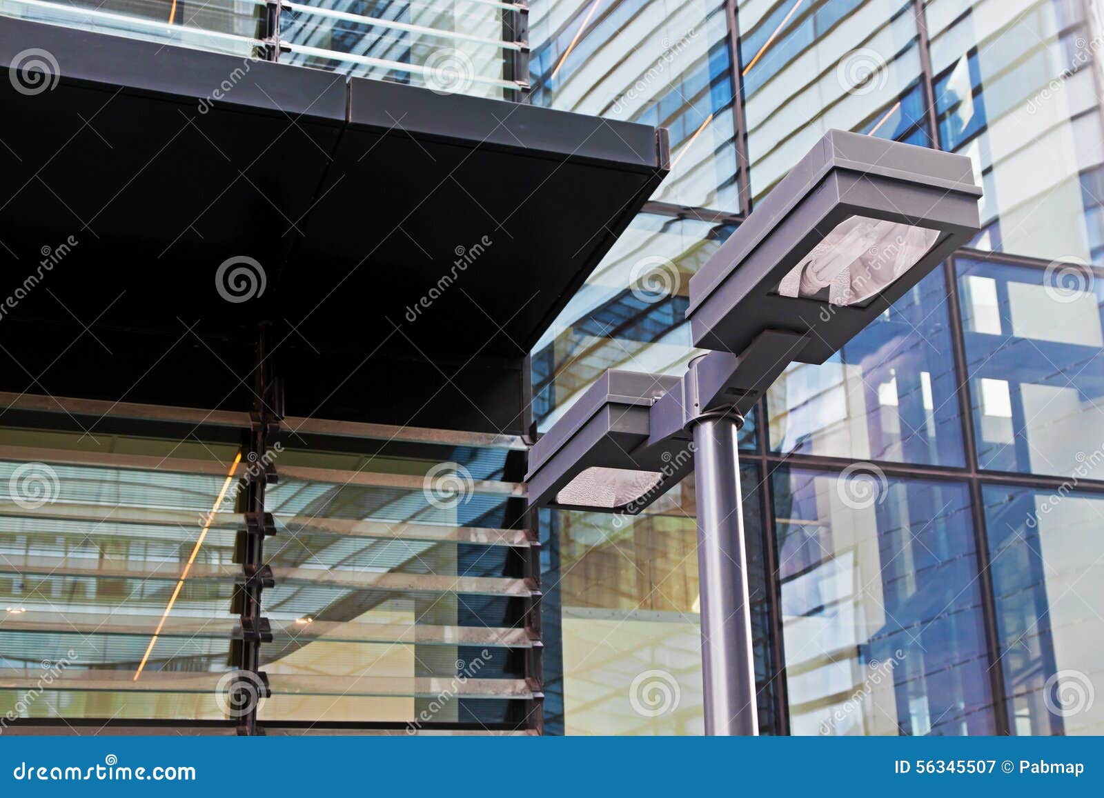 Lantern and Office Building Stock Image - Image of exterior, city: 56345507