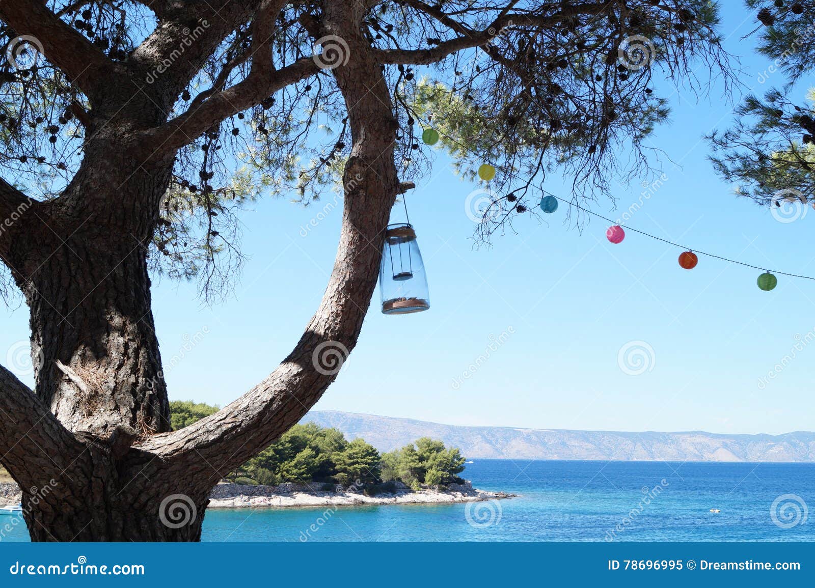 Lantern stock image. Image of lanterns, pine, blue, relax - 78696995