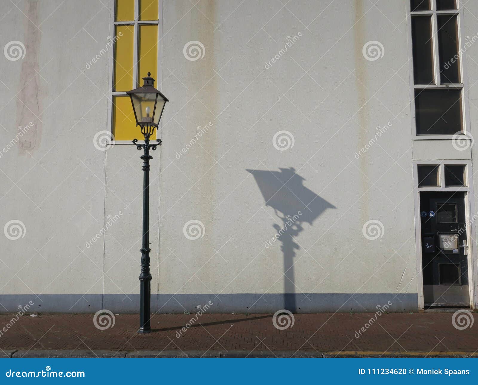Lantern Pole Play with Shadow Stock Photo - Image of street, light ...