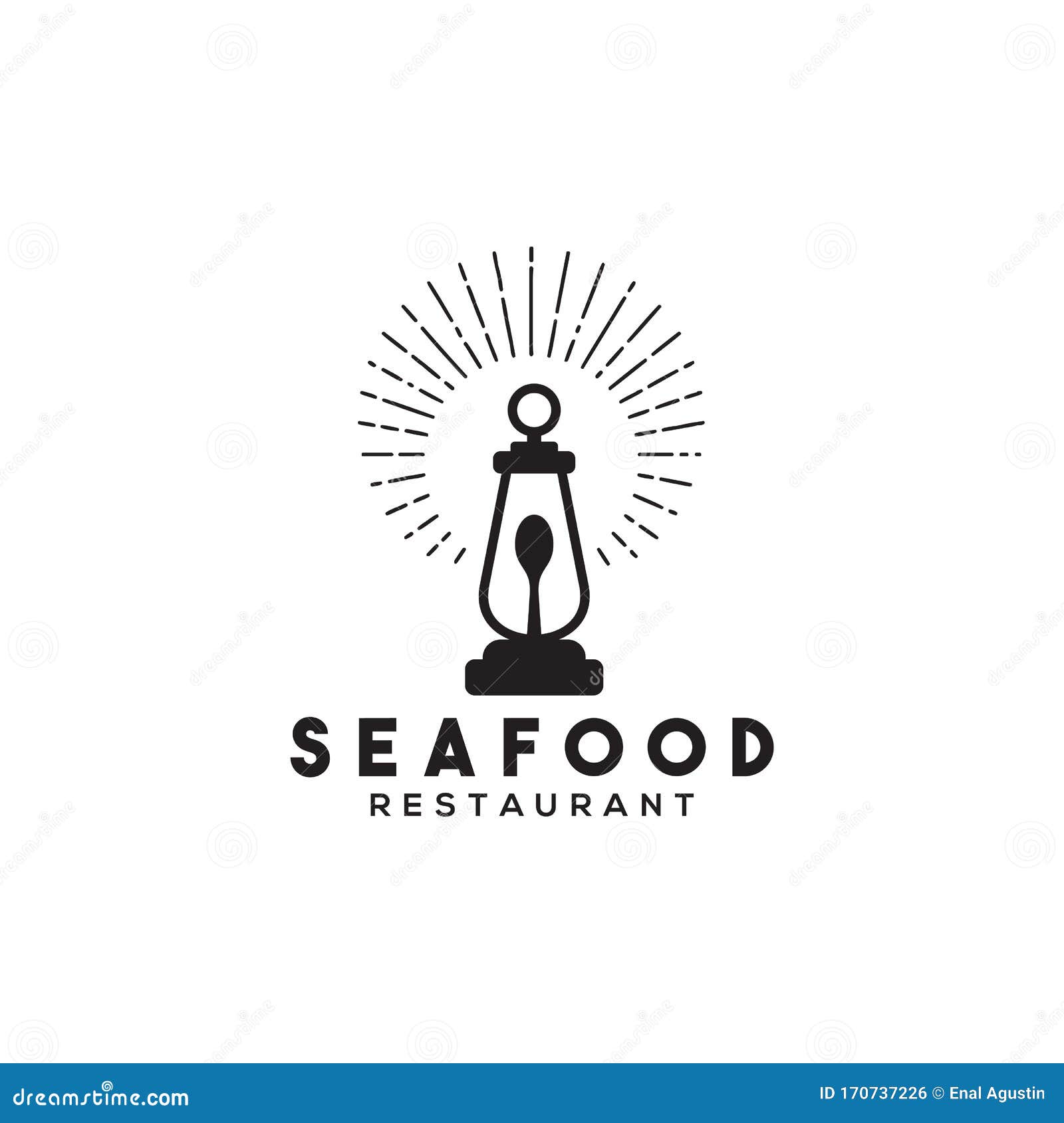 Lantern Restaurant Logo Design Vector Template Stock Vector ...