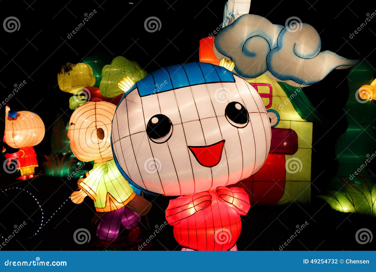 Lantern Show stock photo. Image of chinese, festival - 49254732