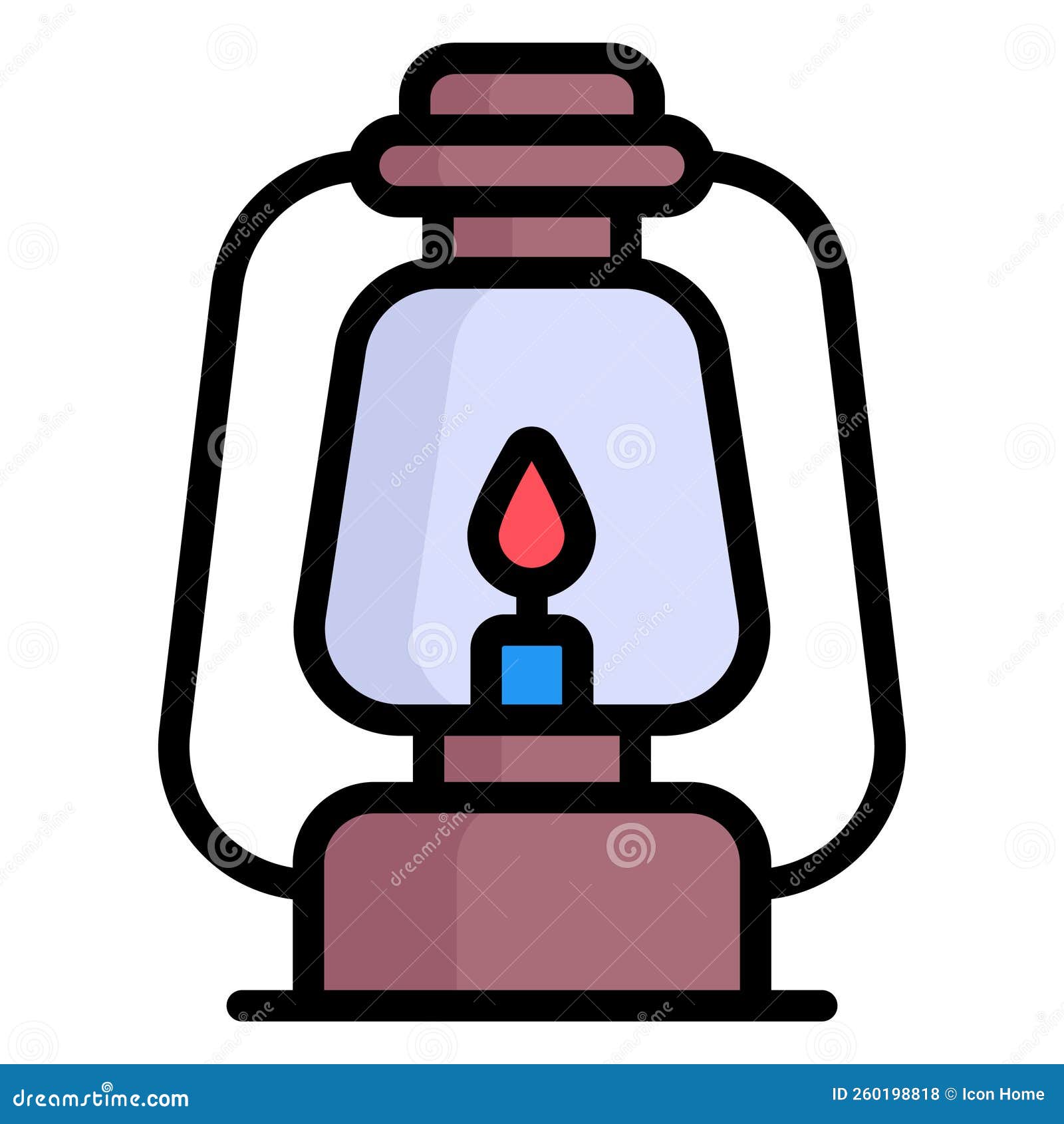 Lantern Vector Outline Colored Icon. Modern Colored Outline Symbols ...
