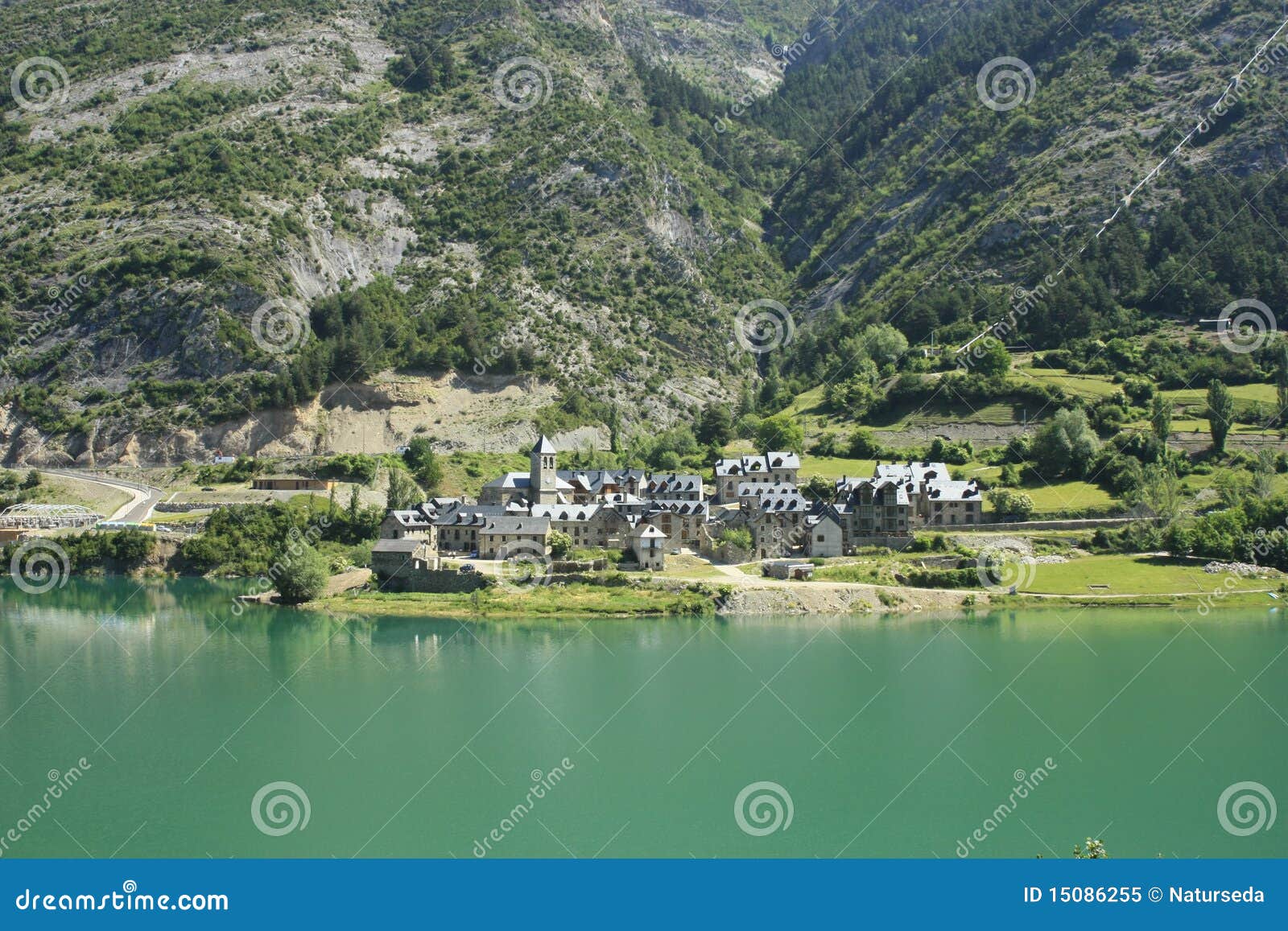 Lanuza, Village in Tena Valley, Pyrenees Stock Image - Image of alpine ...
