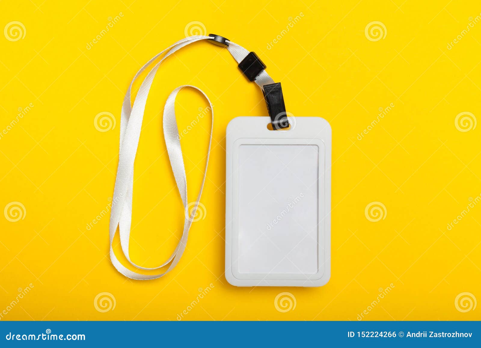 Lanyard Badge Card, Tag Id, Identification Card Mockup Stock Photo ...