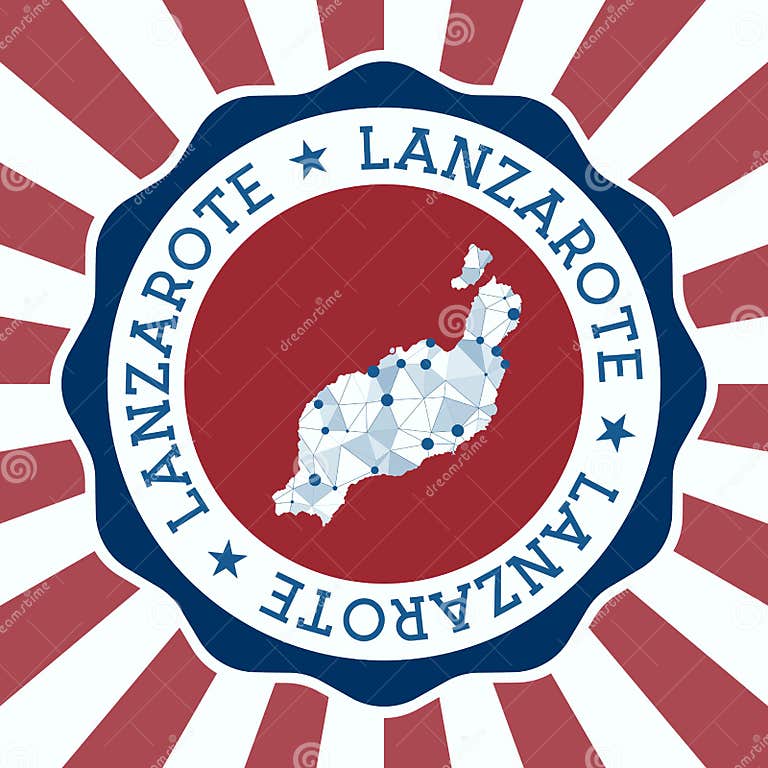 Lanzarote Badge. stock vector. Illustration of cyberspace - 214891723