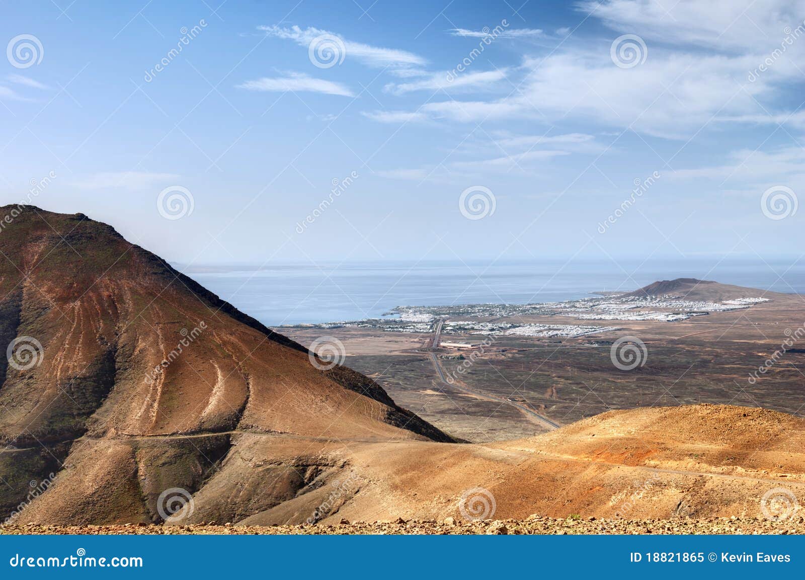 Lanzarote Island landscape stock image. Image of coastal - 18821865