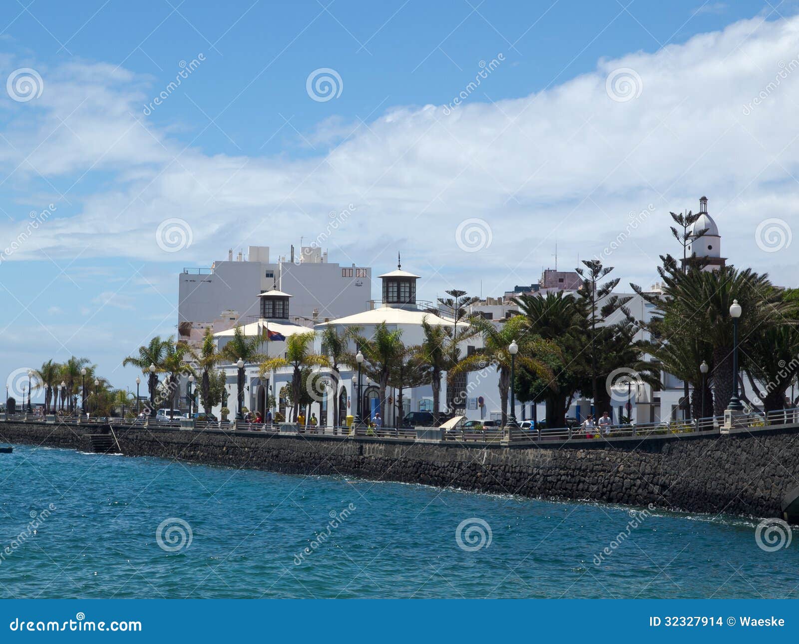 Lanzarote stock photo. Image of ships, plants, whin, clouds - 32327914