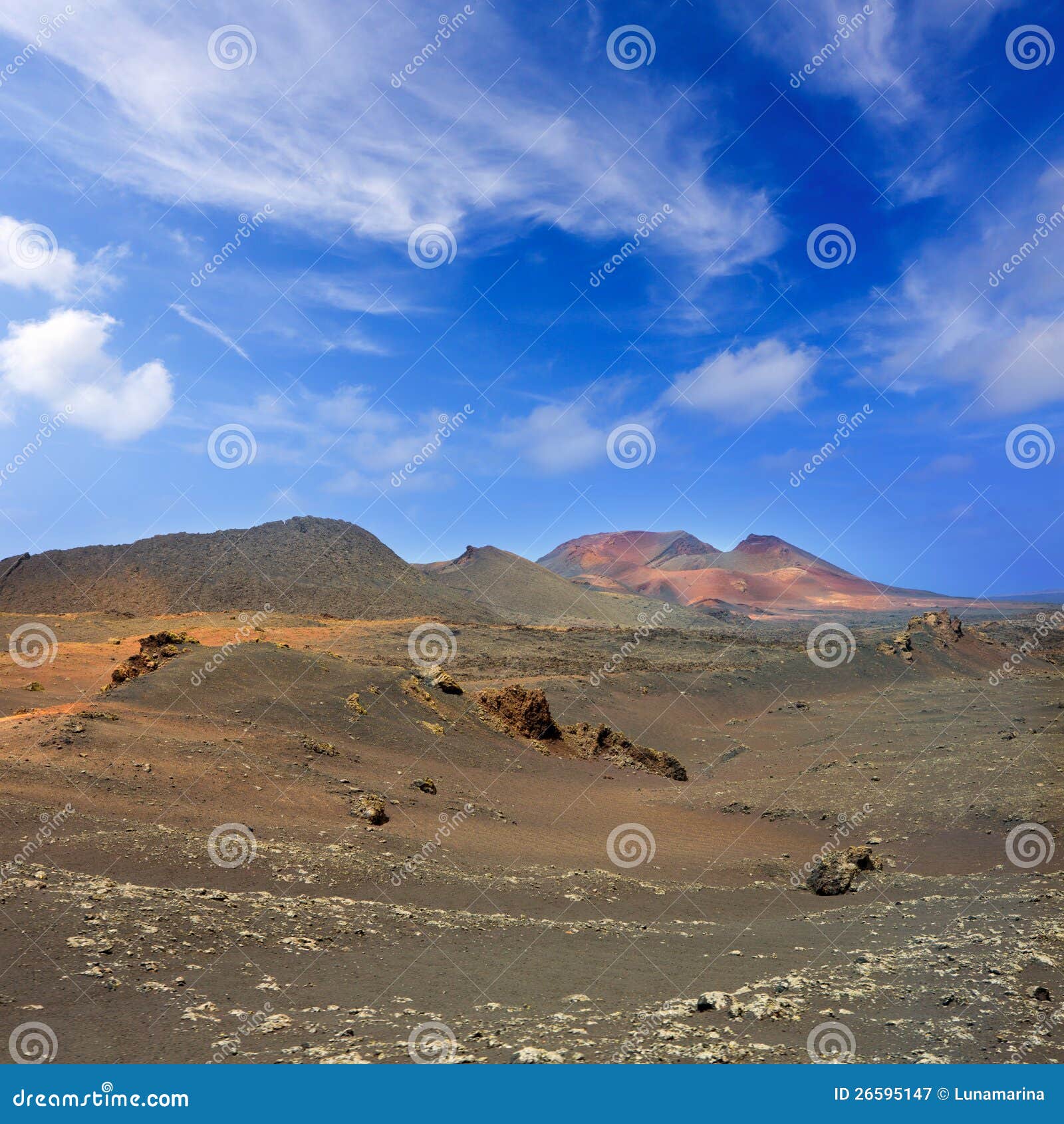 Lanzarote Timanfaya Fire Mountains Volcanic Lava Stock Image - Image of ...