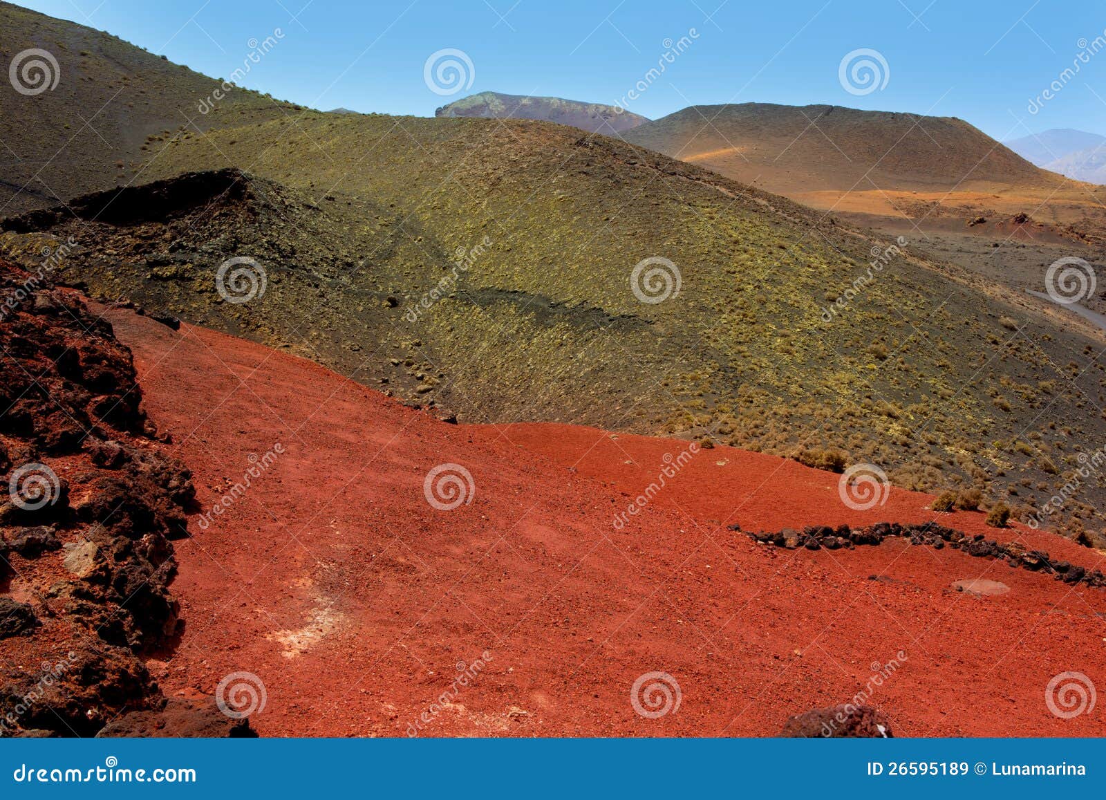 Lanzarote Timanfaya Fire Mountains Volcanic Lava Stock Image - Image of ...