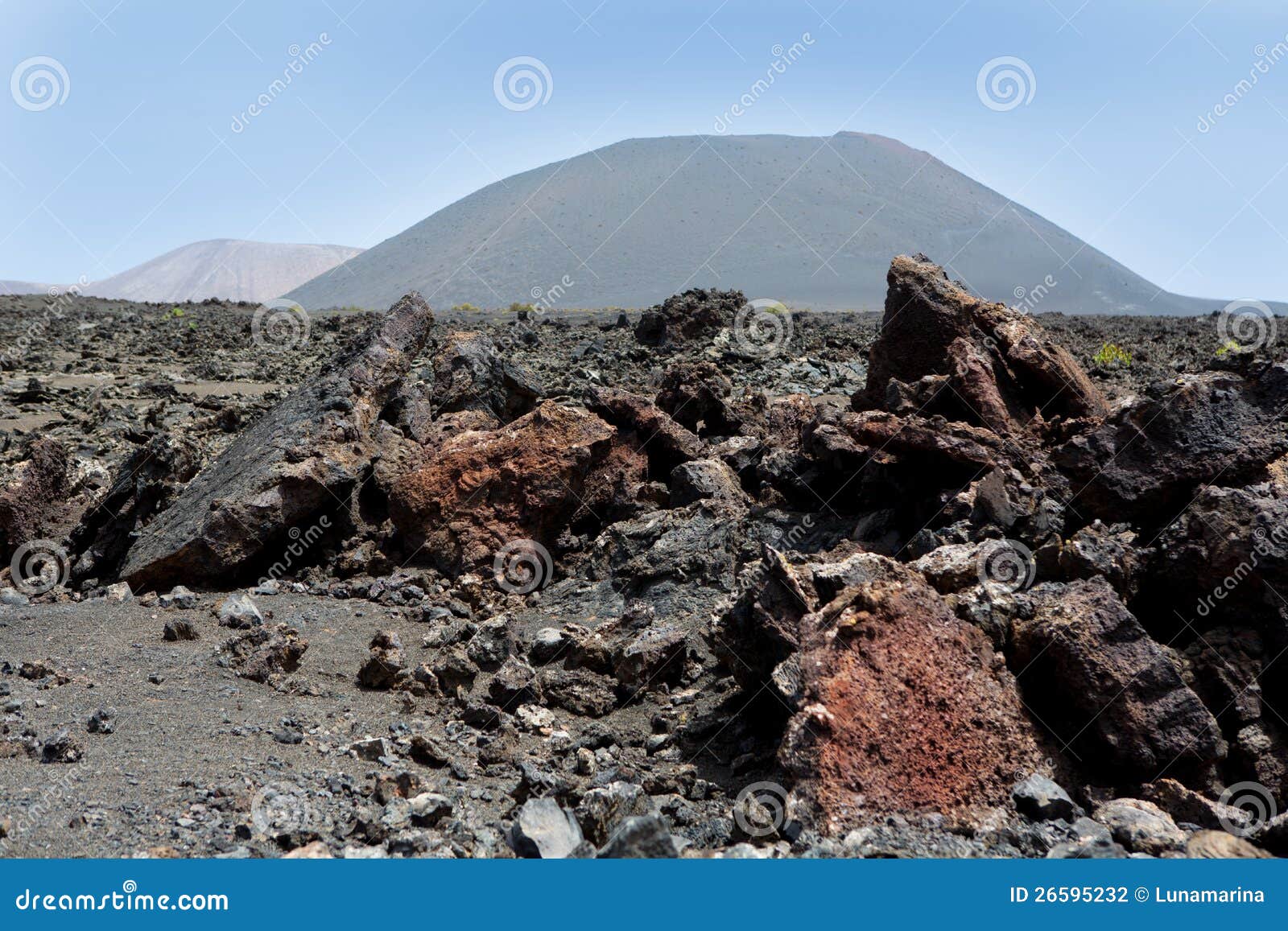 Lanzarote Timanfaya Fire Mountains Volcanic Lava Stock Photo - Image of ...
