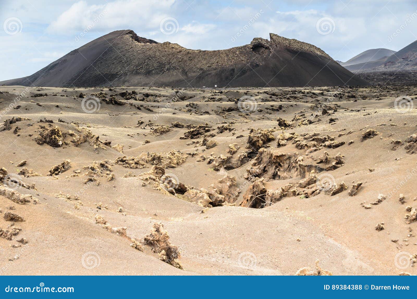 Lanzerote volcano stock photo. Image of sand, dormant - 89384388