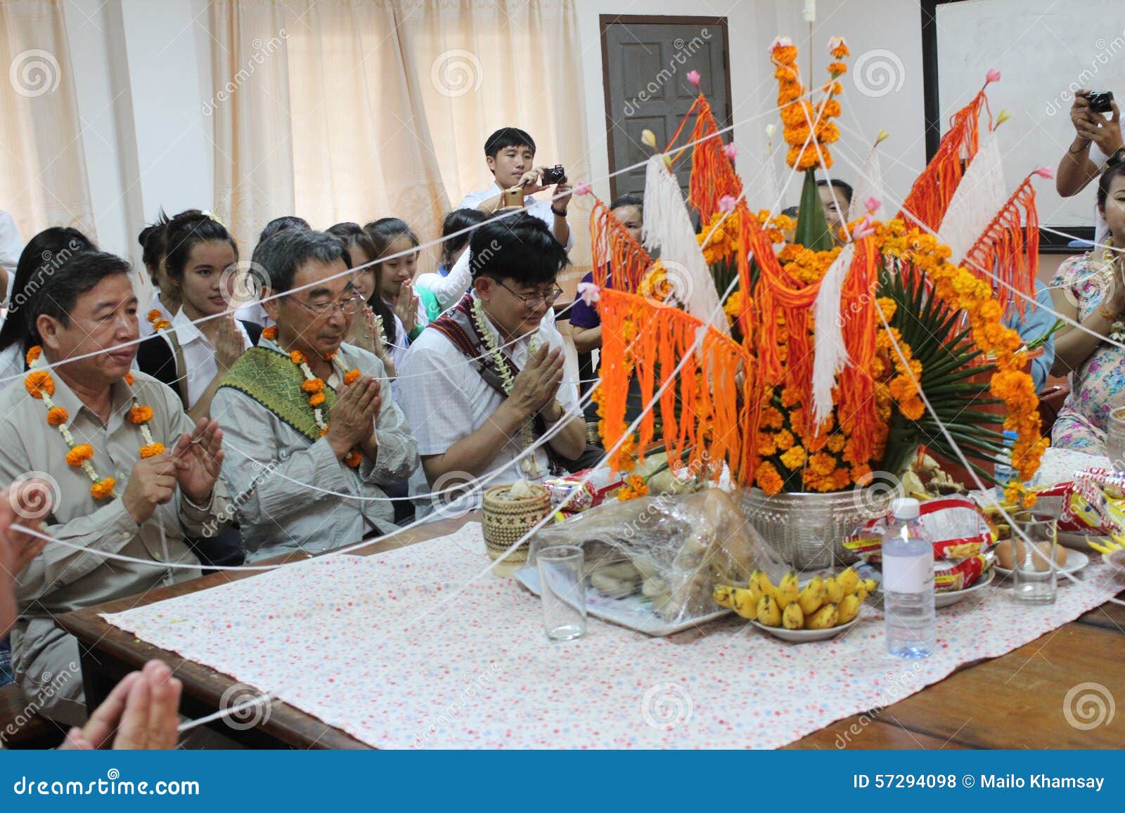 Lao BaCi on Lao New Year editorial stock photo. Image of grow - 57294098