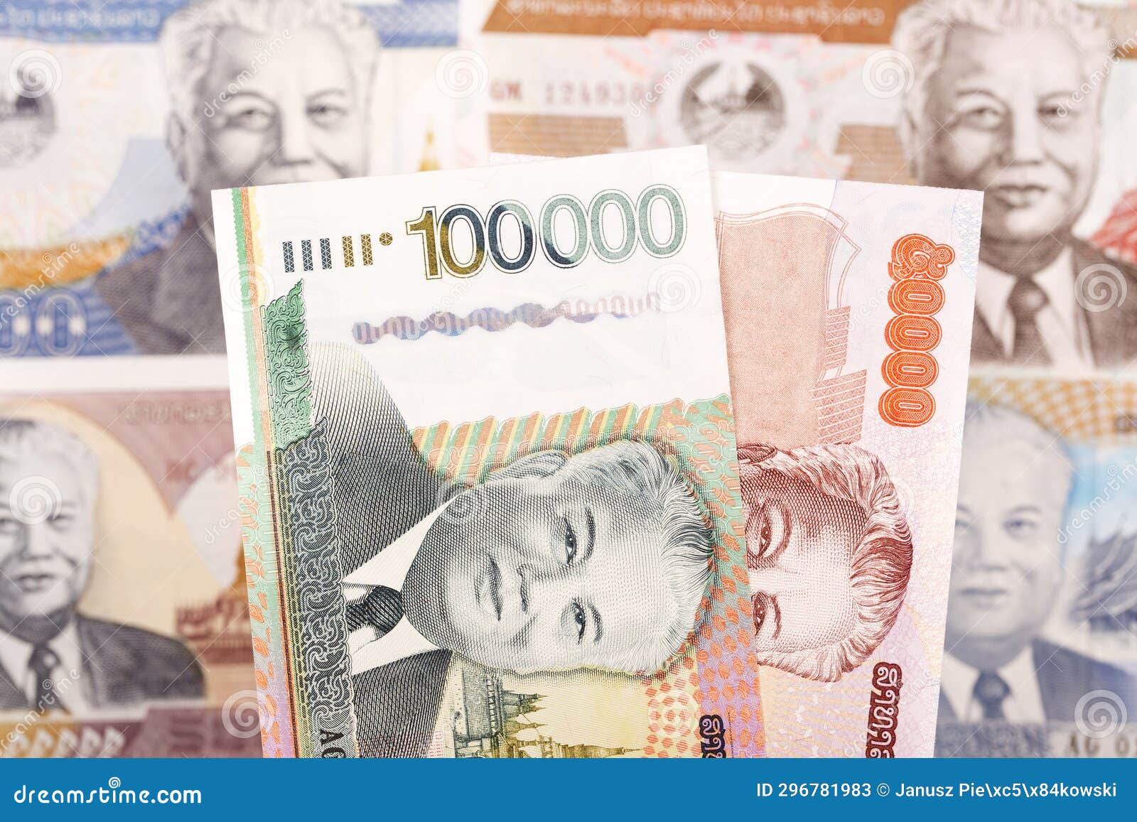 Lao Kip a Business Background Stock Image - Image of banknote ...