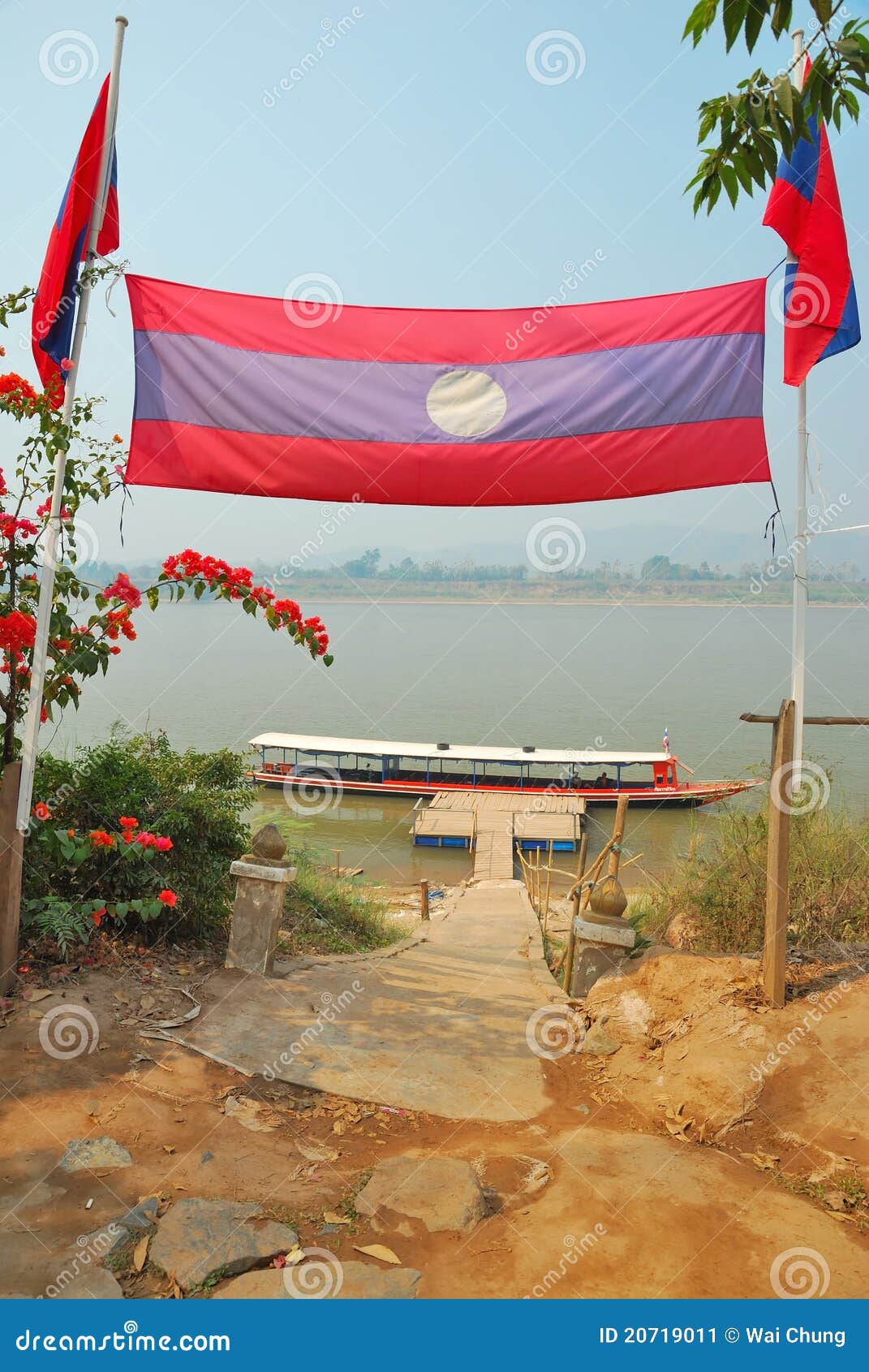 Laos Border at the Golden Triangle Editorial Photo - Image of boat ...