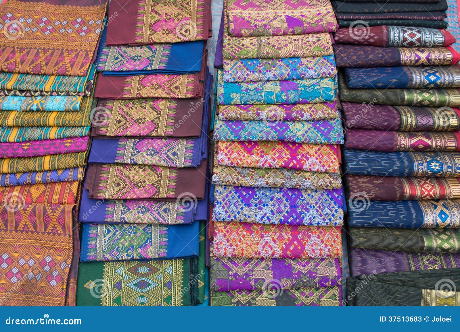 Laos folk textile stock image. Image of design, sale - 37513683